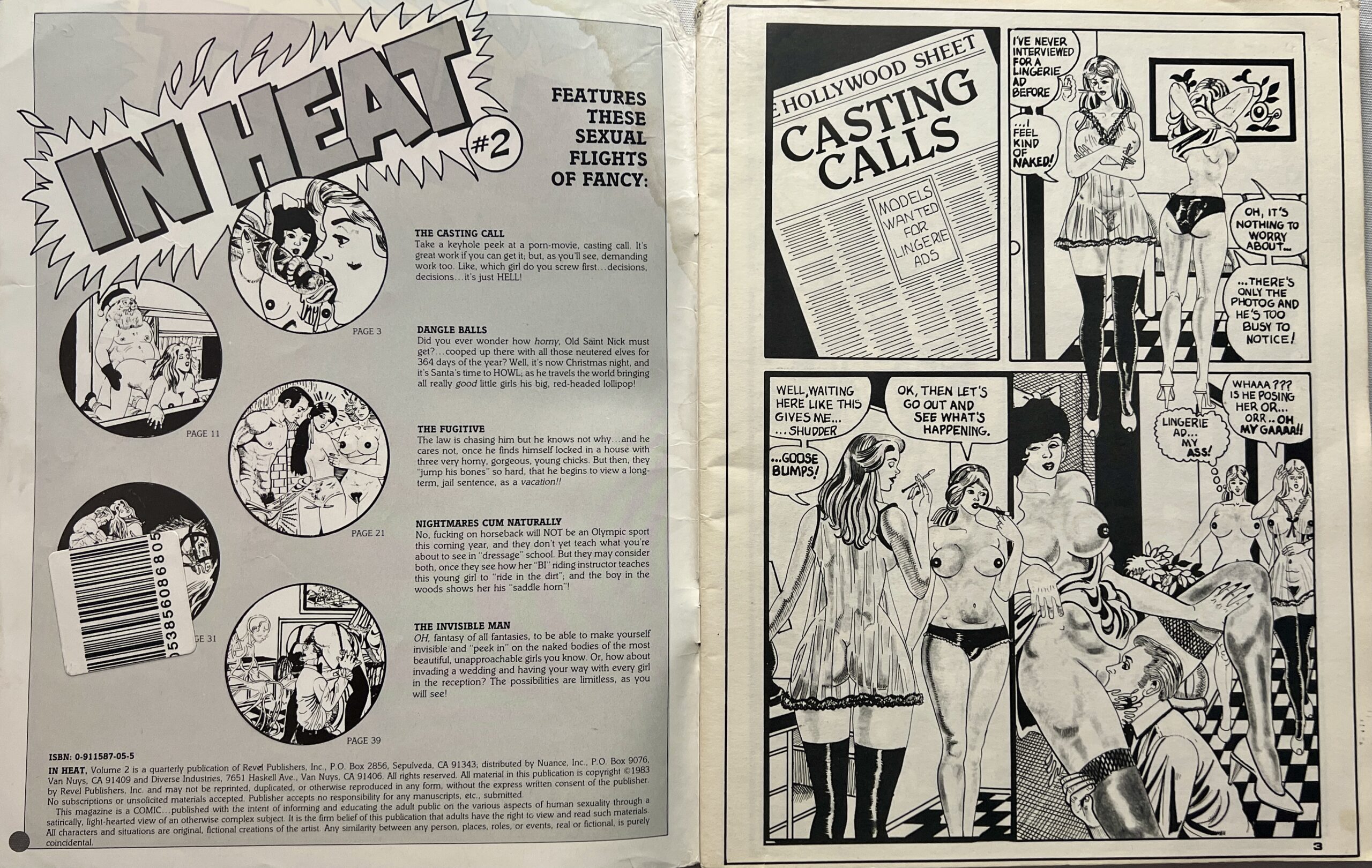 In Heat # 2 1983 Adult Comic Book - VM16