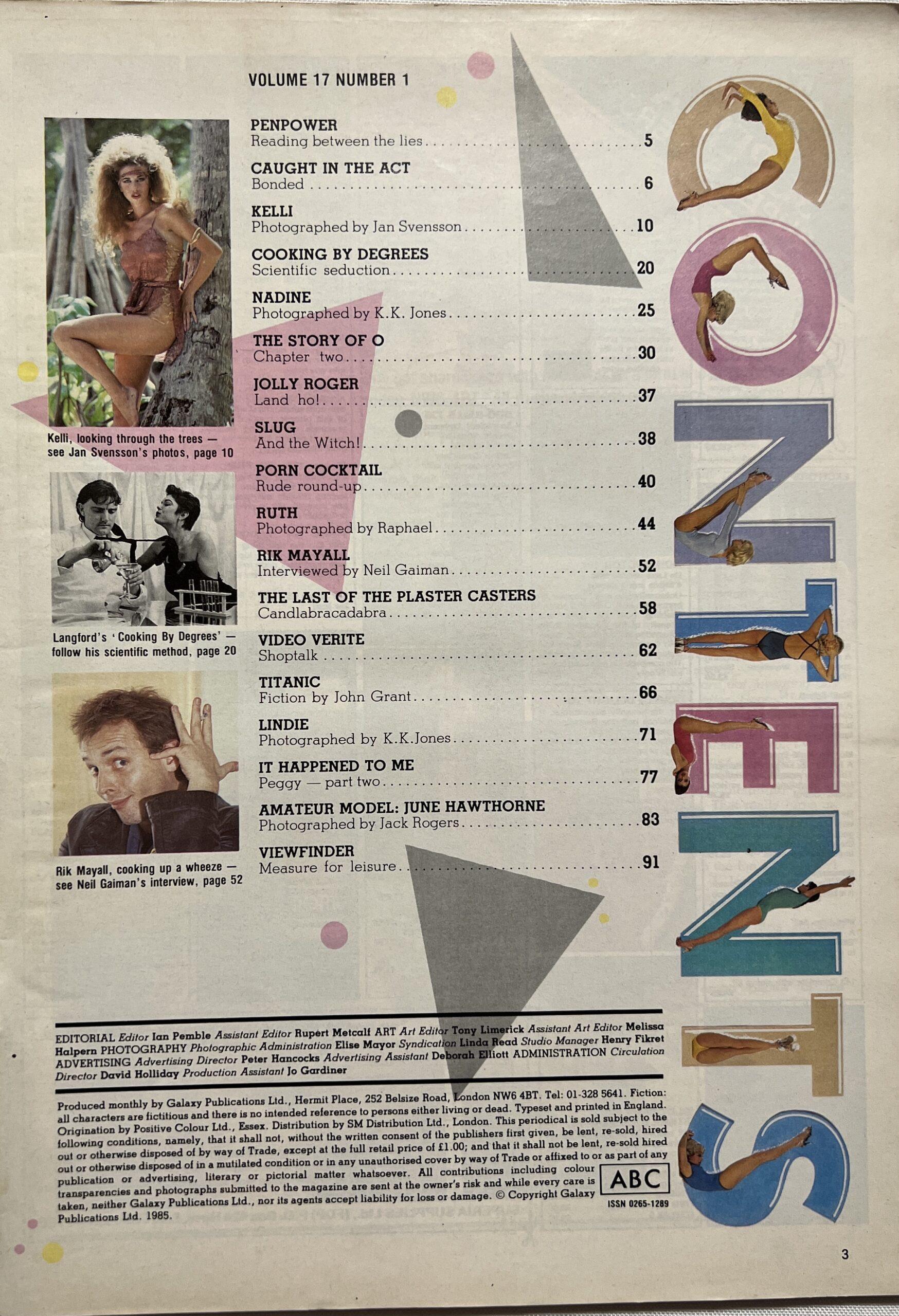 Knave 1985 Adult Men's Magazine - VM16