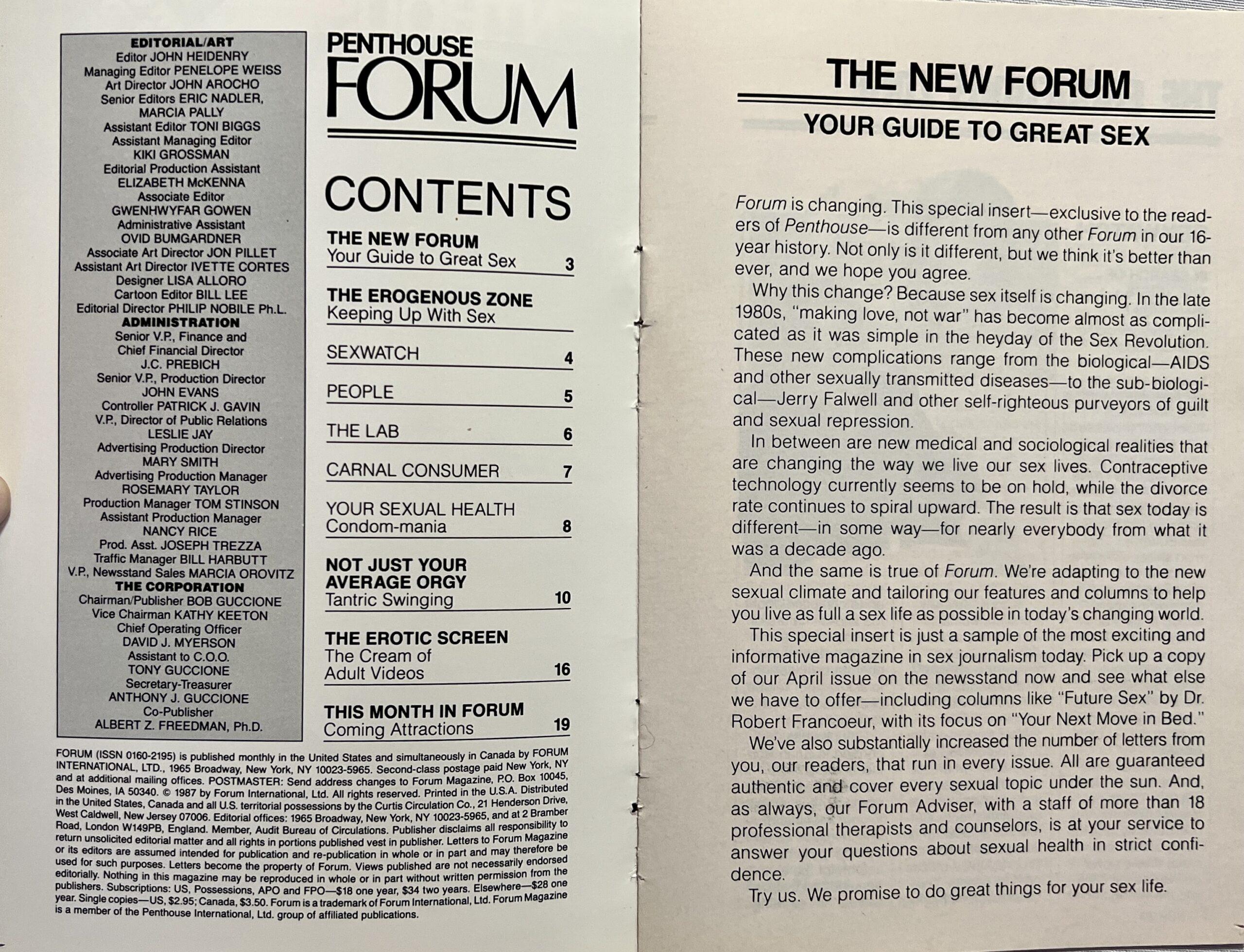 Penthouse Forum Special Edition 1987 - VM16