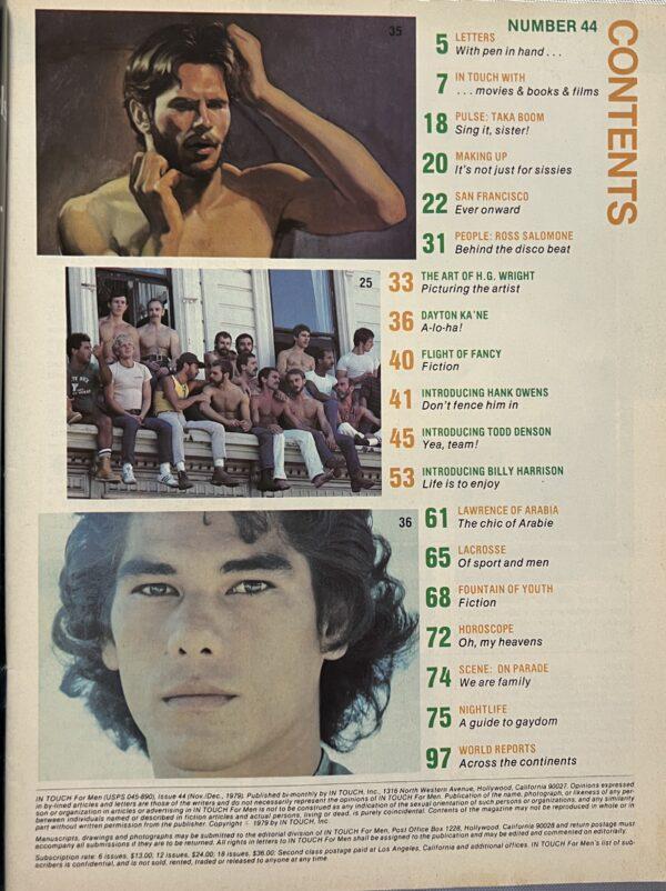 In Touch December 1979 Adult Gay Magazine - VM16