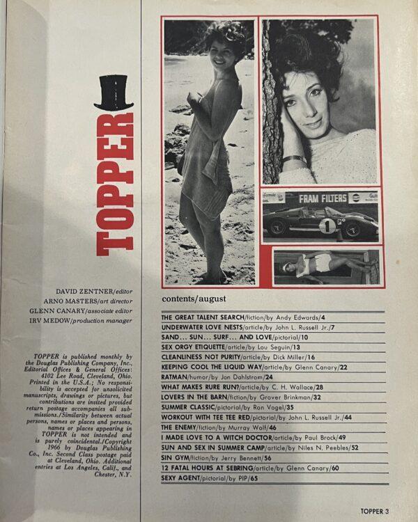 Topper August 1966 *Stephanie Hallow* - VM16