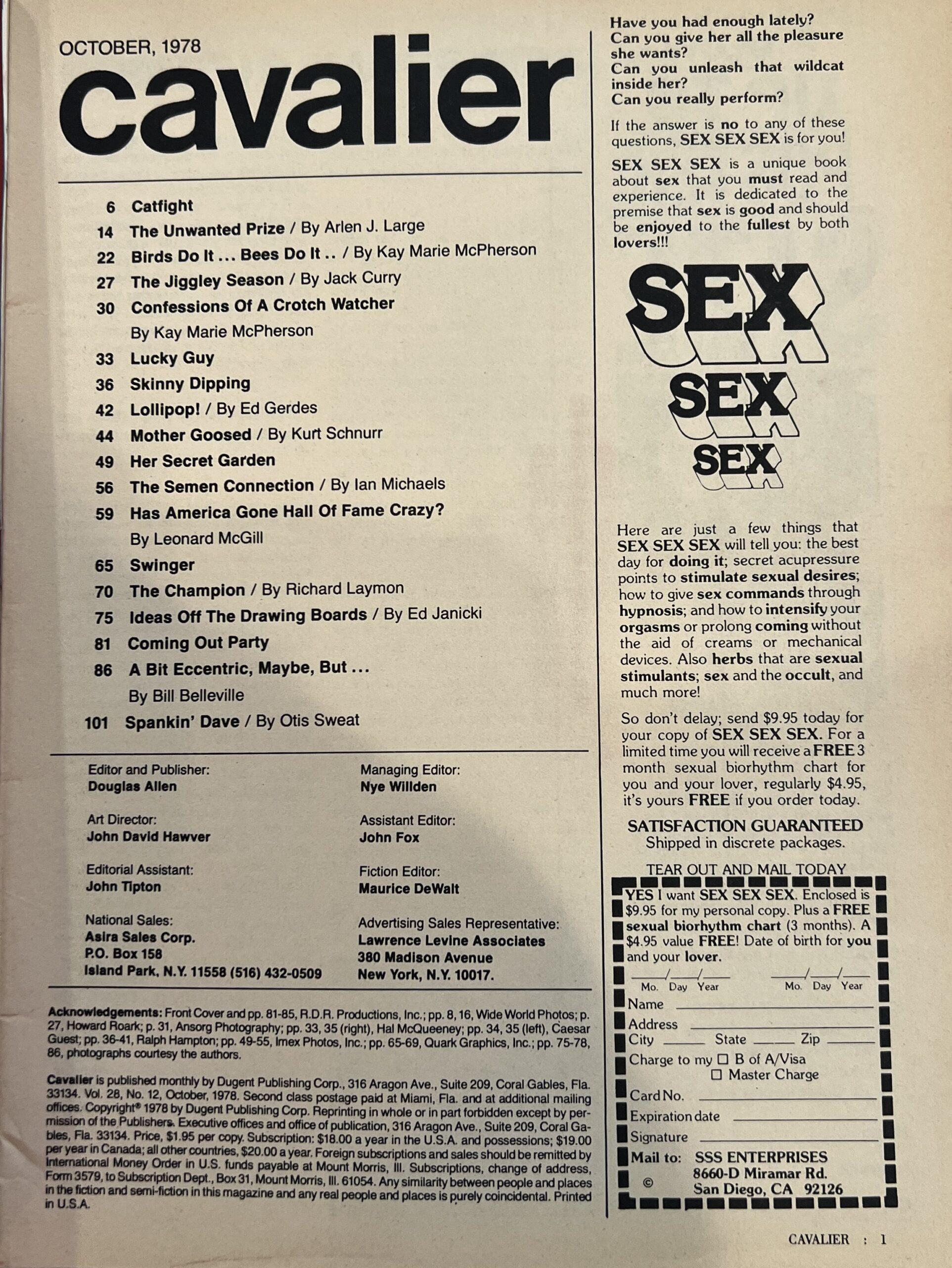 Cavalier October 1978 - VM16