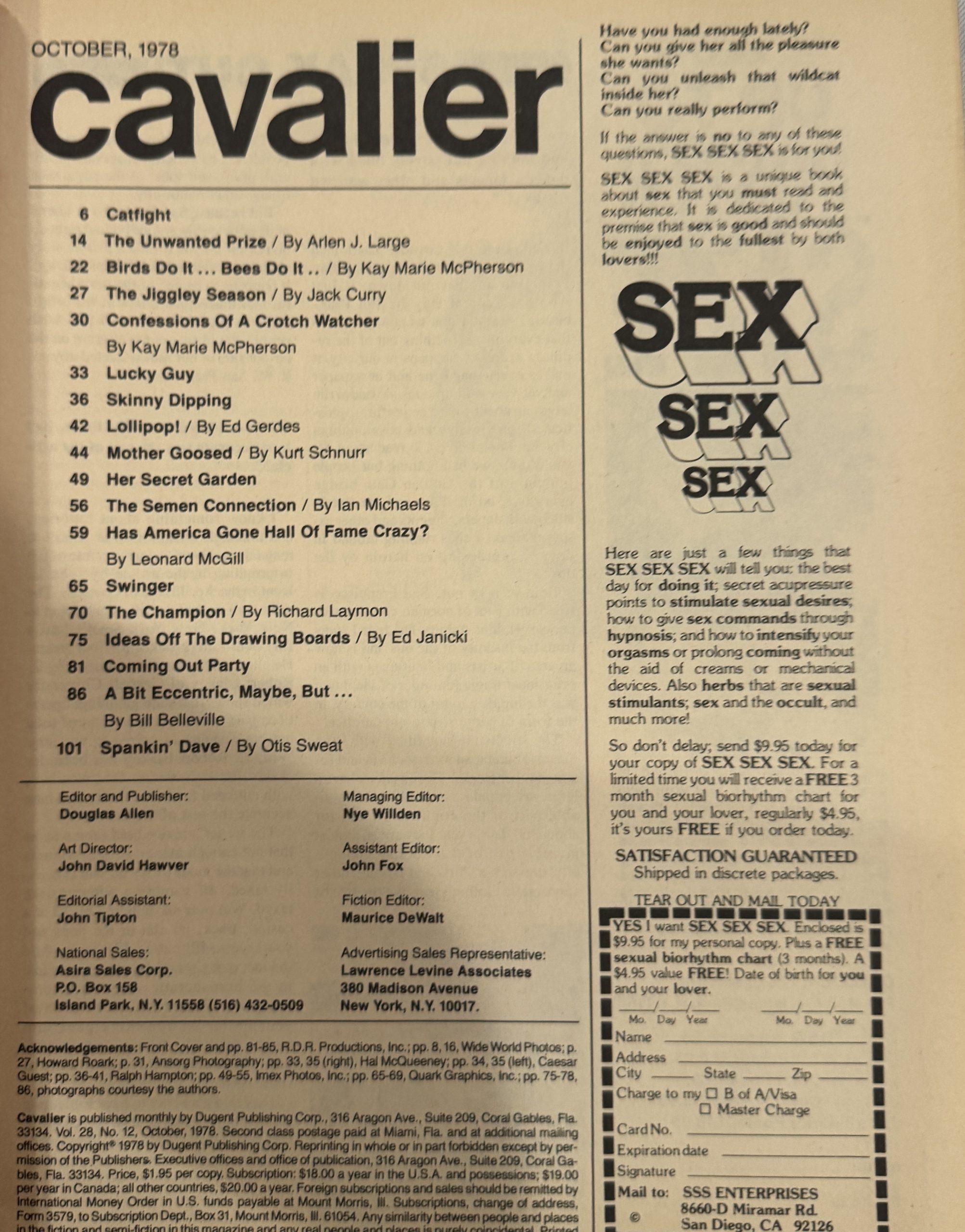 Cavalier October 1978 - VM16