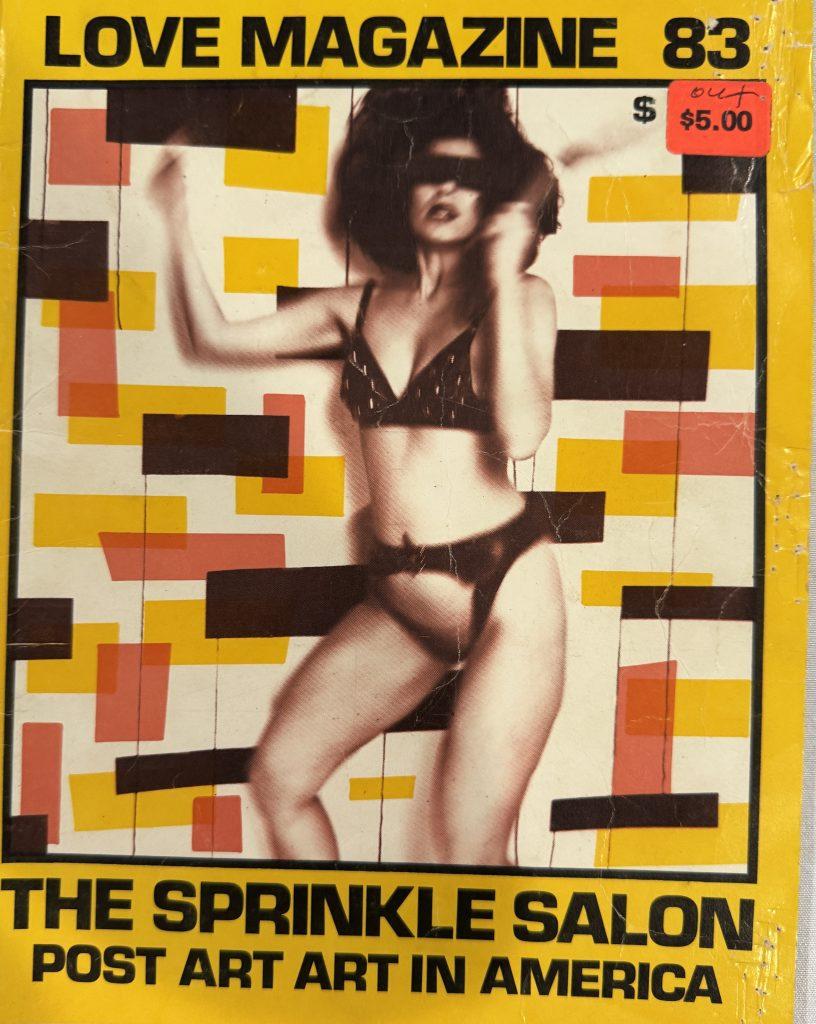 Love 1983 Magazinenewspaper Rare The Annie Sprinkle Salon Post Art